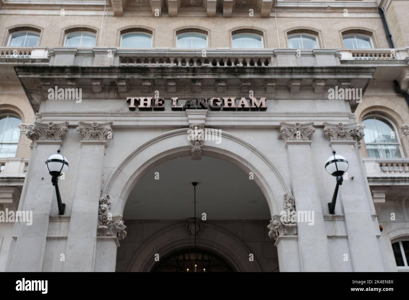 Langham hotel london entrance hi-res stock photography and images - Alamy