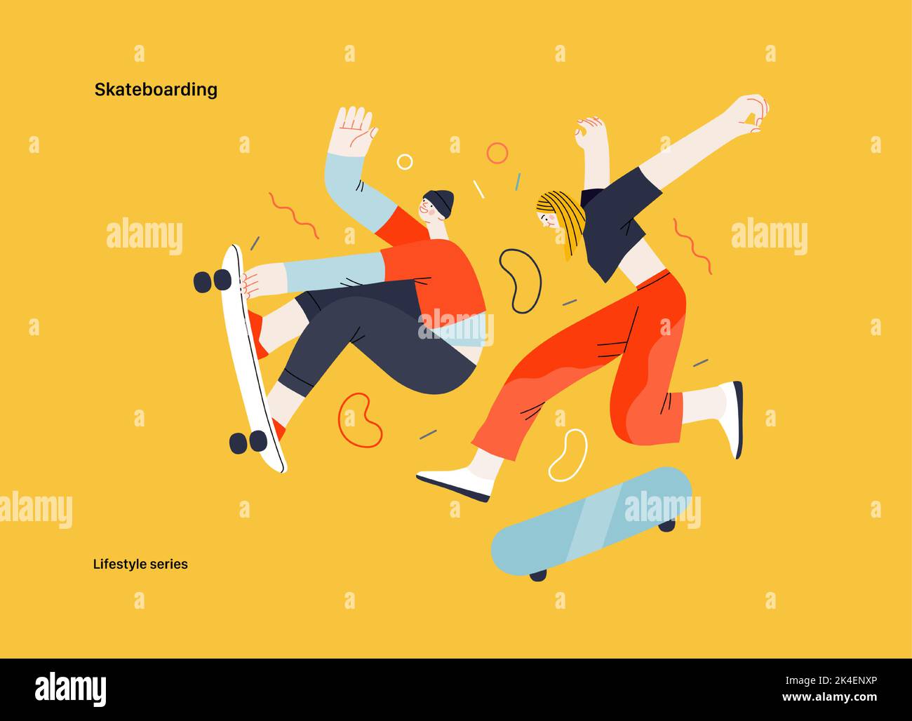 Passion for skateboarding Stock Vector Images - Alamy