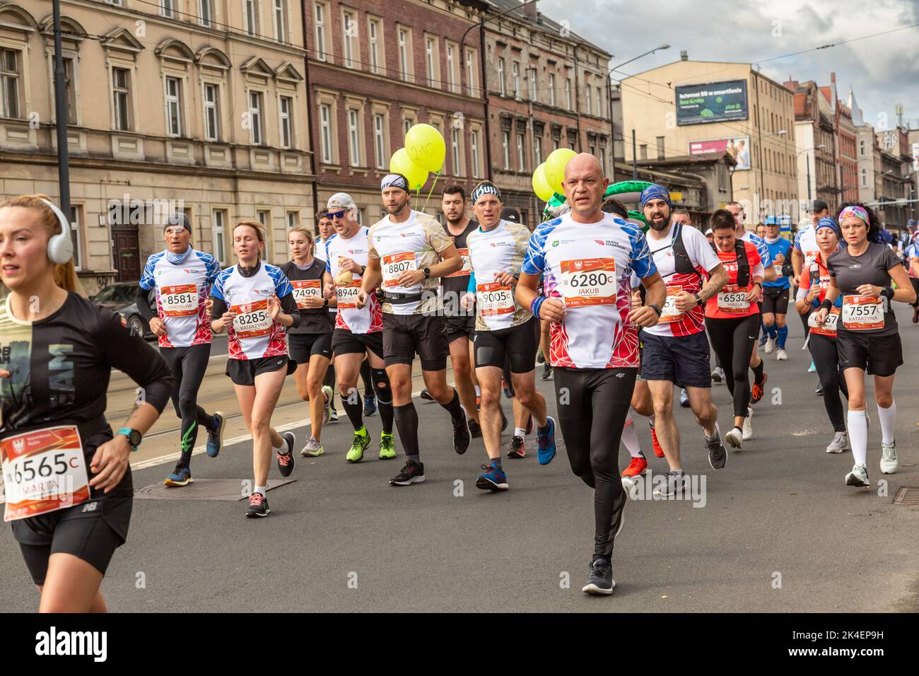 Silesia Marathon 2022, Katowice, Silesia, Poland. October 02, 2022 ...