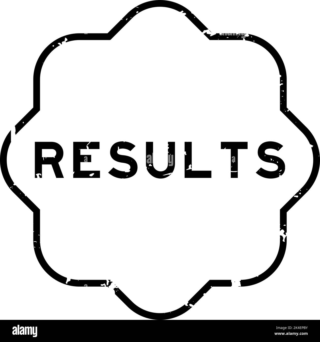Grunge black results word rubber seal stamp on white ckground Stock ...