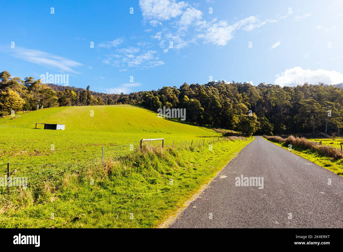 Pyengana Landscape in Tasmania Australia Stock Photo - Alamy