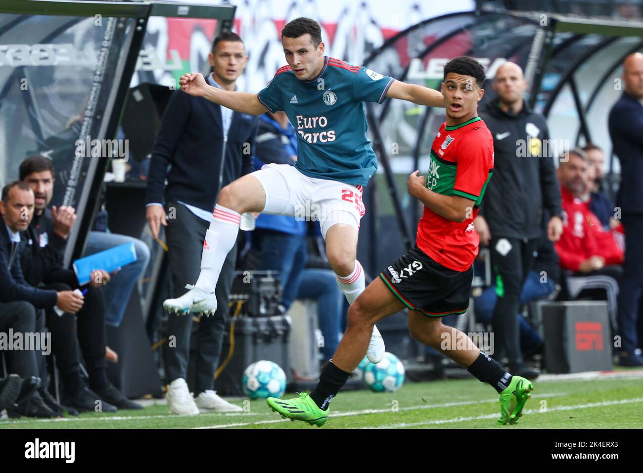NIJMEGEN, 02-10-2022, Goffertstadium, season 2022 / 2023 Dutch football ...