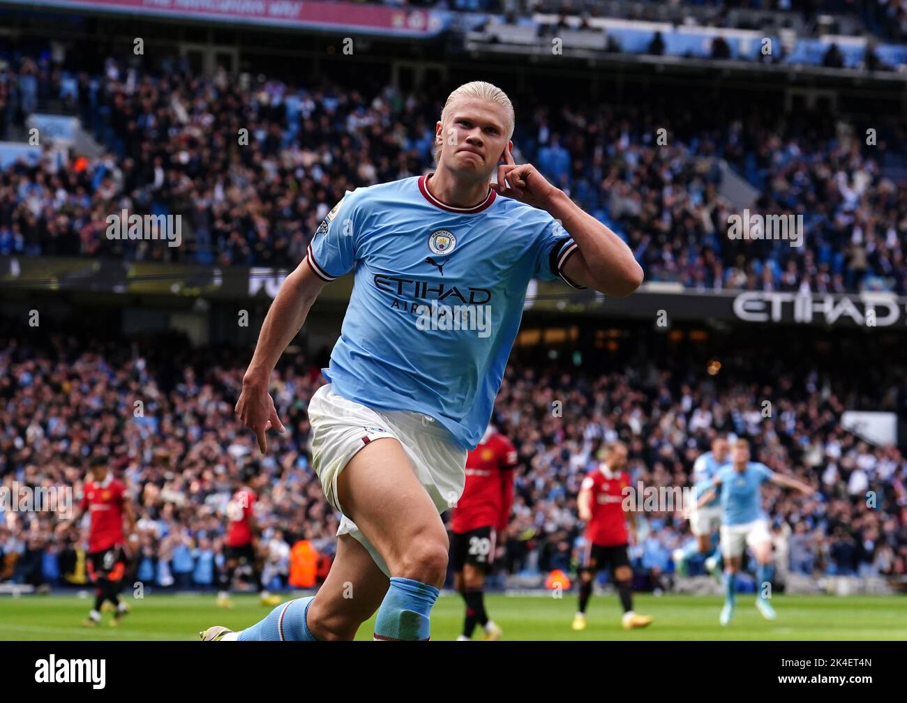 Erling haaland celebration hi-res stock photography and images - Alamy