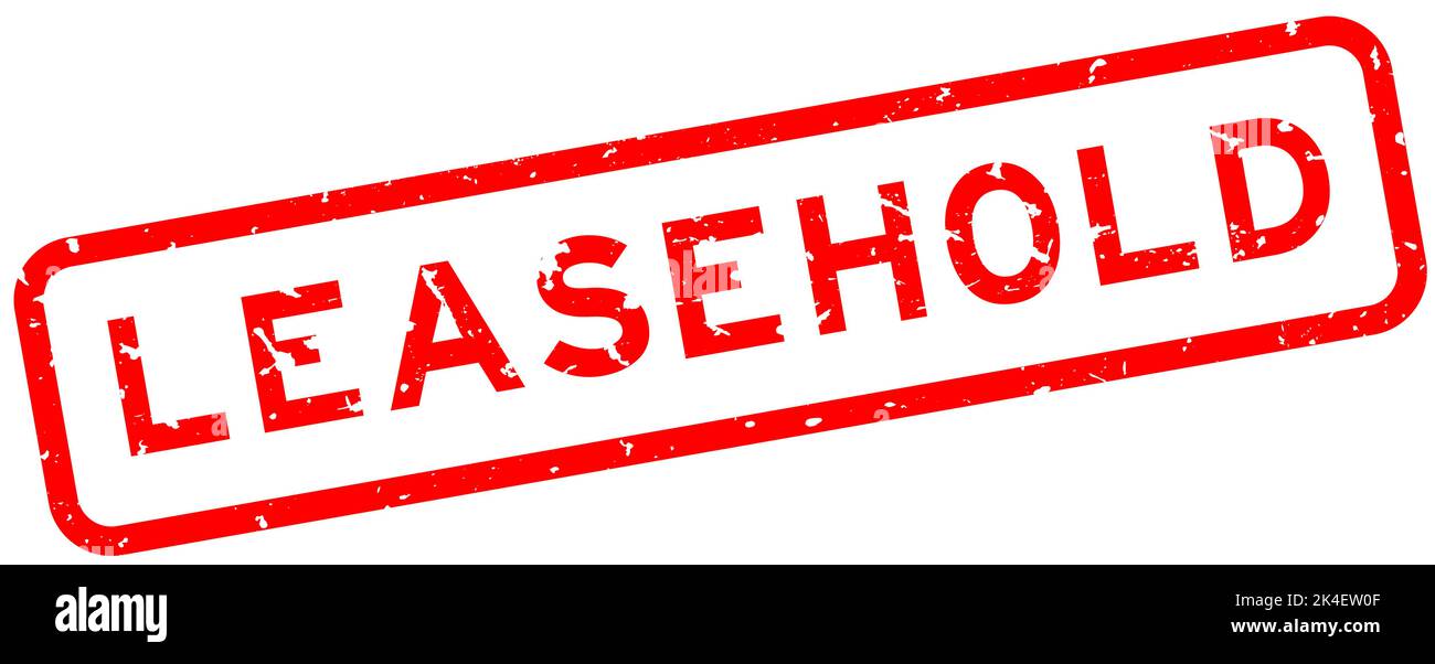 Grunge red leasehold word square rubber seal stamp on white background Stock Vector Image & Art ...