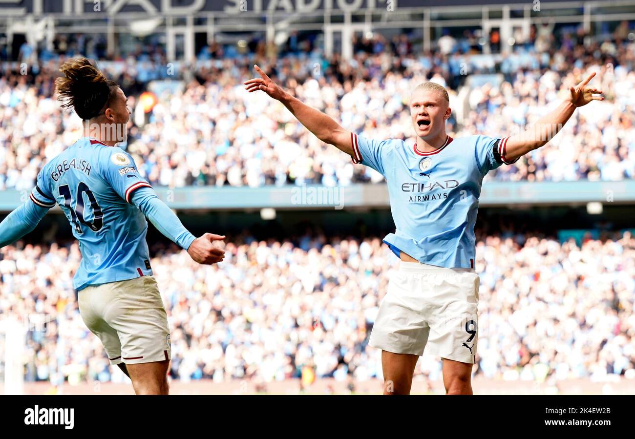 Manchester, England, 2nd October 2022. Erling Haaland of Manchester ...
