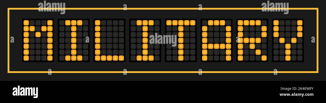 Orange color led banner in word military on black background Stock ...