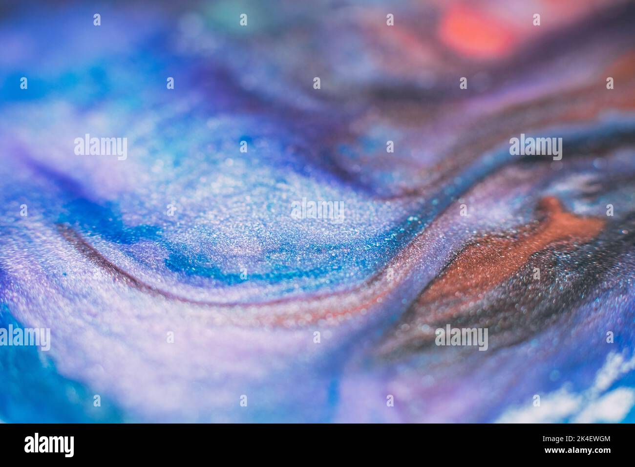 liquid paint art macro ink background colors mix Stock Photo - Alamy