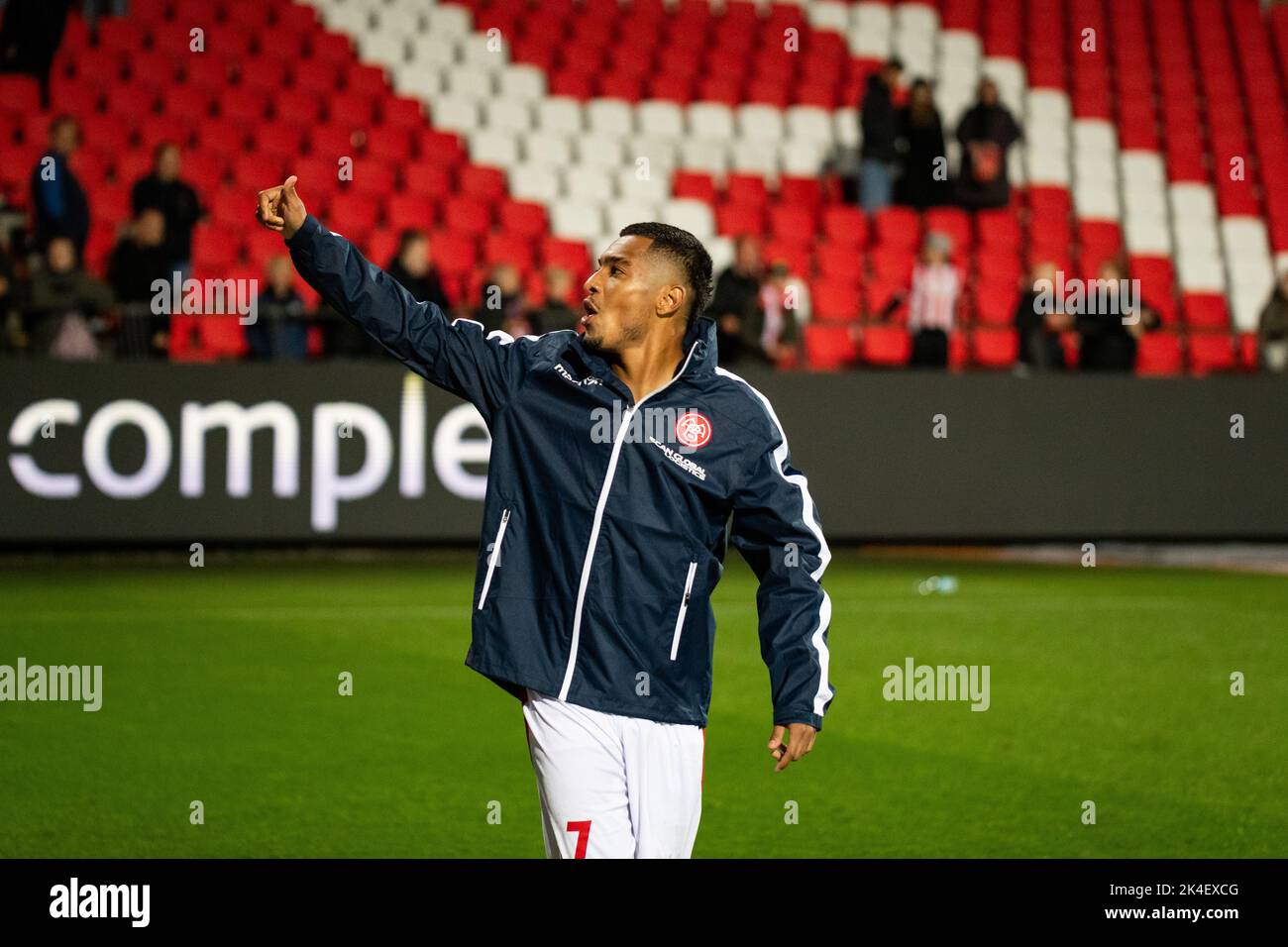 Aalborg, Denmark. 30th, September 2022. Allan Sousa of AaB seen after ...