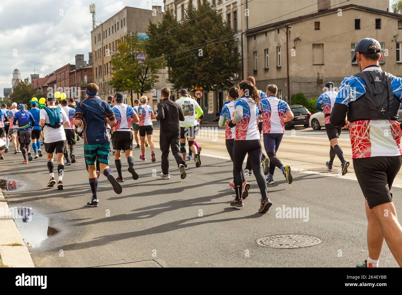 Silesia Marathon 2022, Katowice, Silesia, Poland. October 02, 2022 ...