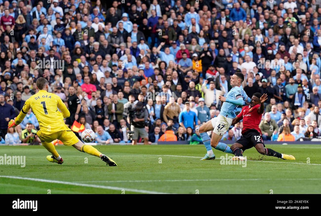 Manchester, England, 2nd October 2022. Phil Foden of Manchester City ...