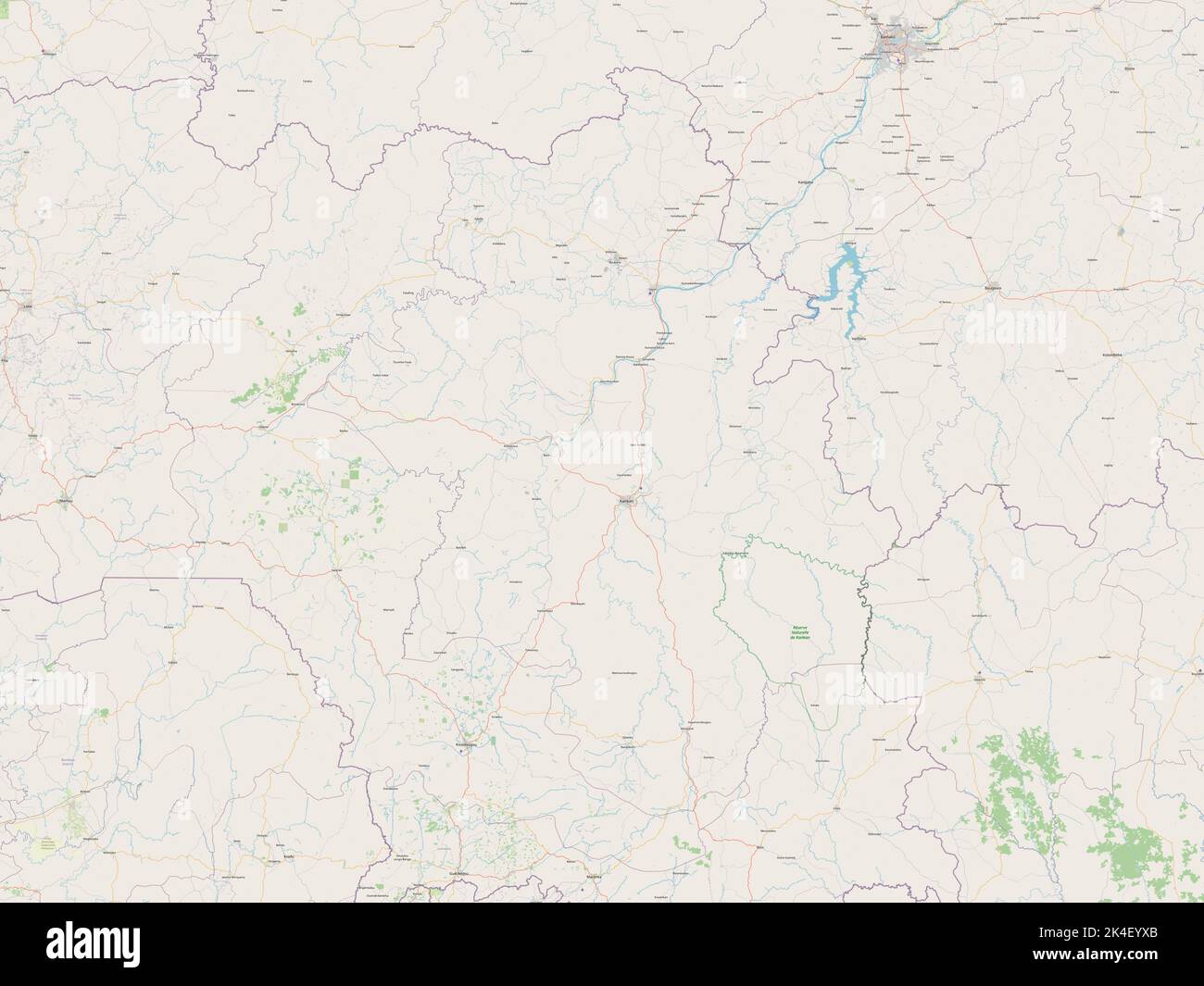 Kankan, region of Guinea. Open Street Map Stock Photo - Alamy