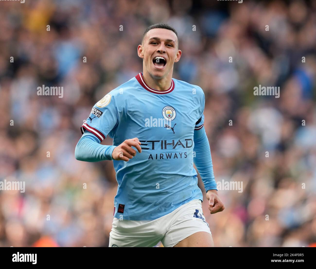 Manchester, England, 2nd October 2022. Phil Foden of Manchester City ...