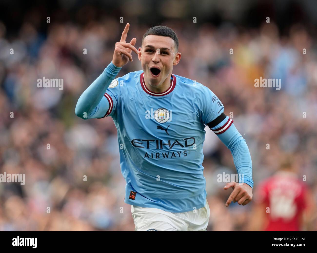 Manchester, England, 2nd October 2022. Phil Foden of Manchester City ...
