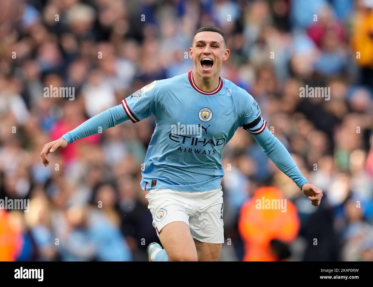 Manchester, England, 2nd October 2022. Phil Foden of Manchester City ...