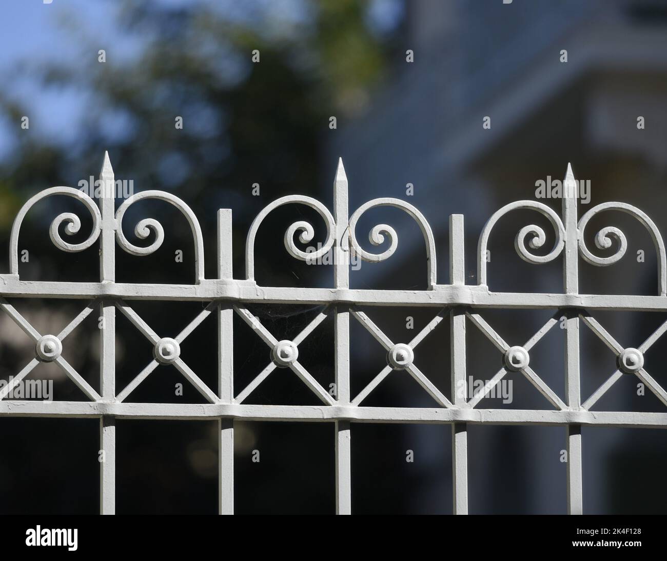 Traditional handcrafted forged iron entrance gate railing in Kifissia ...