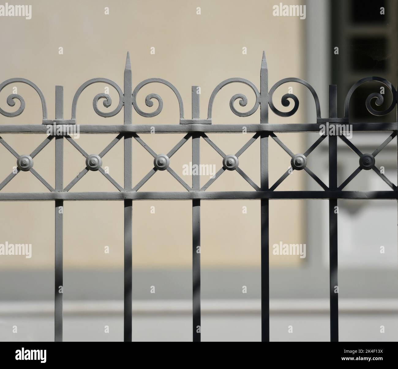 Traditional handcrafted forged iron entrance gate railing in Kifissia ...