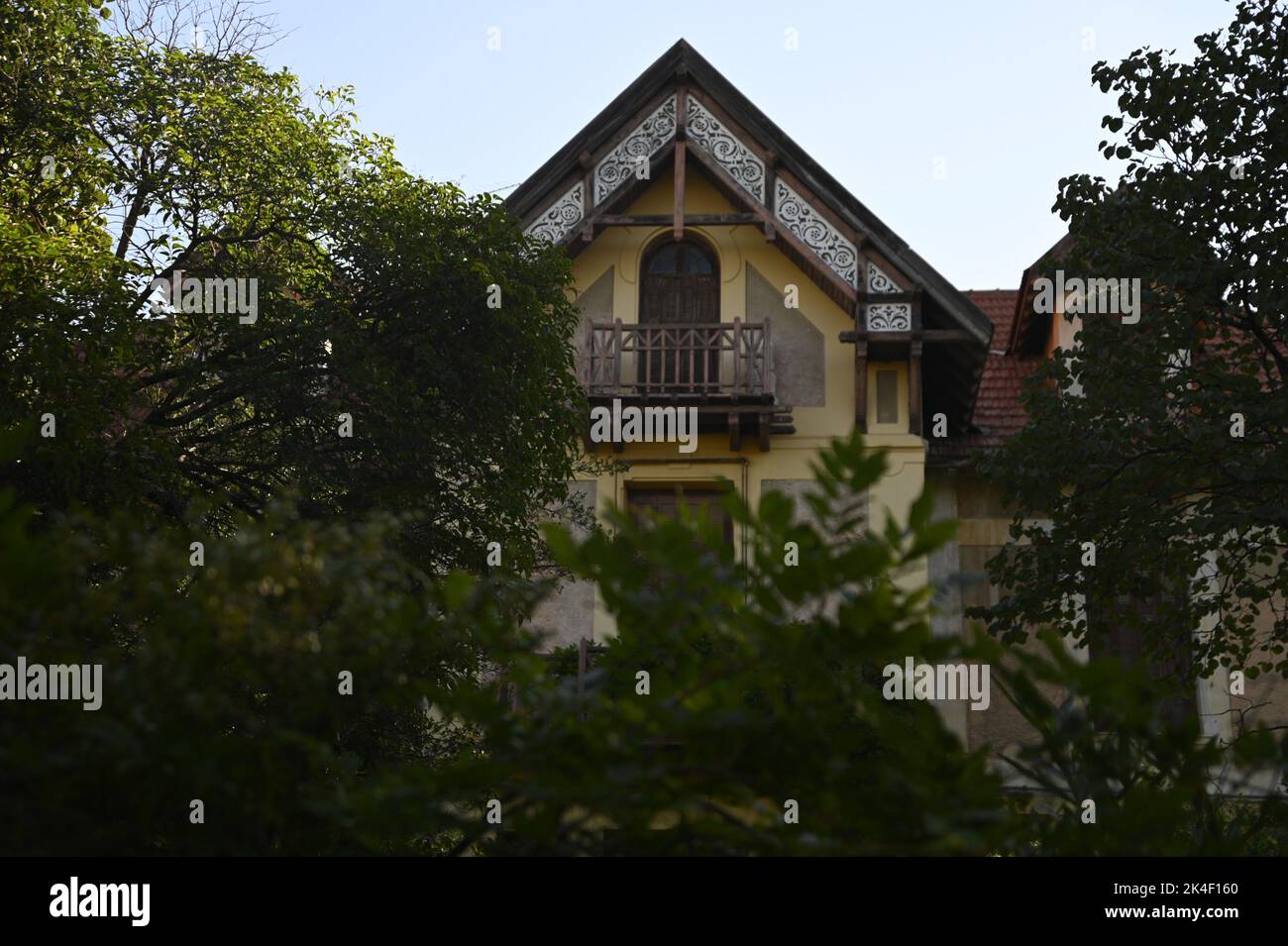 Scenic facade view of Emmanuel Benakis mansion a historic Greco-Swiss ...
