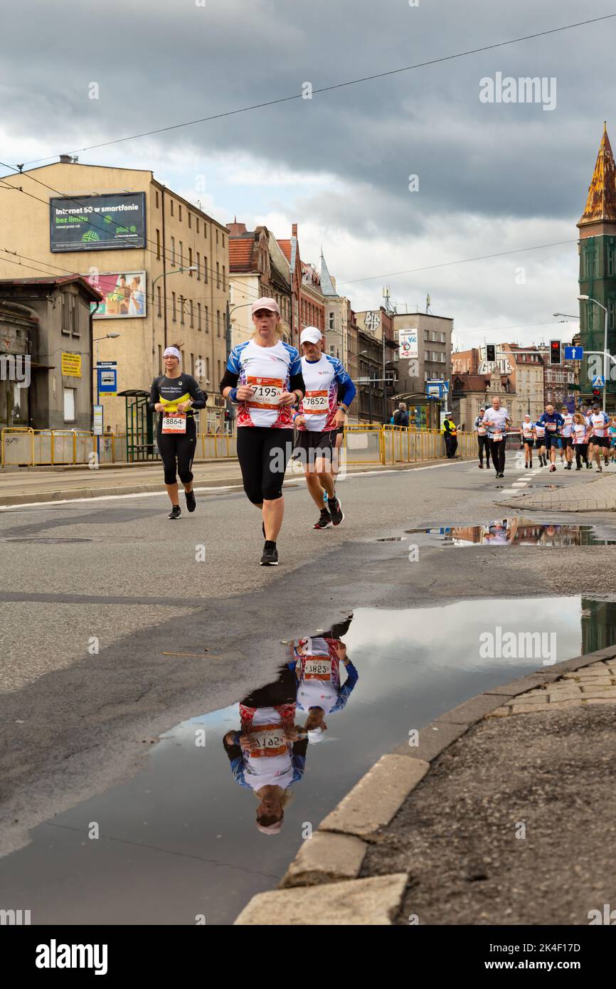 Silesia Marathon 2022, Katowice, Silesia, Poland. October 02, 2022 ...