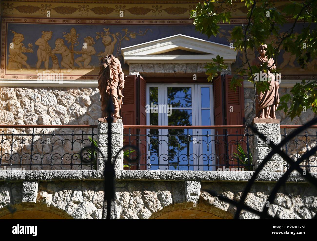 Scenic exterior view of Villa Atlantis a historic mansion designed by ...