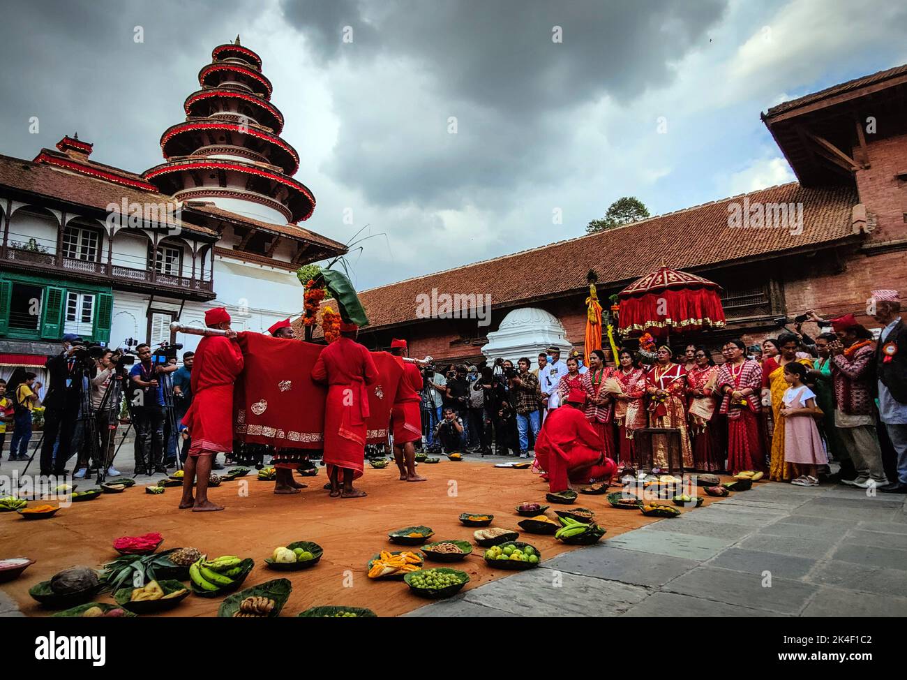Kathmandu, Bagmati, Nepal. 2nd Oct, 2022. Nepali people participate in ...