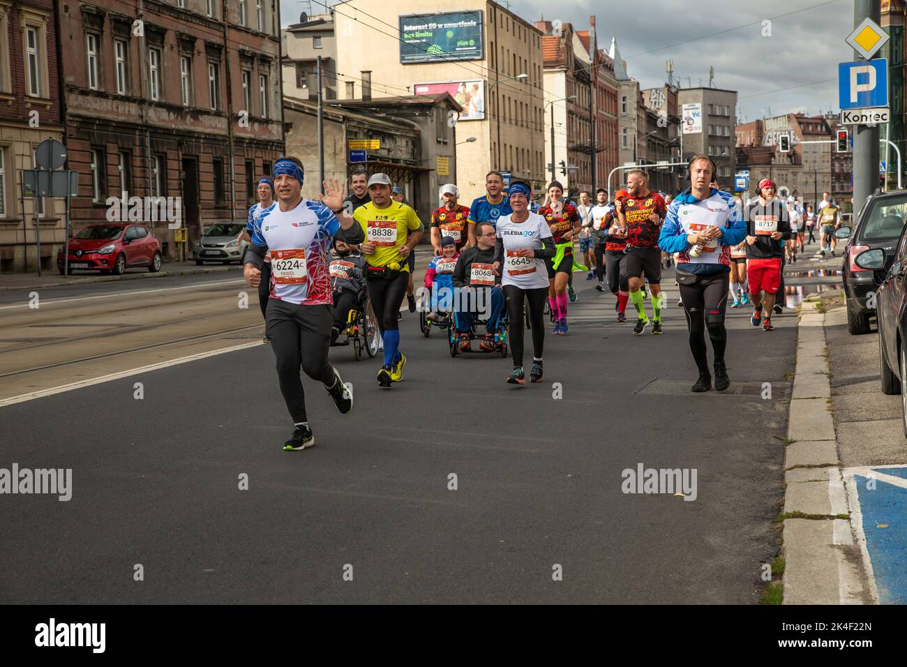 Silesia Marathon 2022, Katowice, Silesia, Poland. October 02, 2022 ...