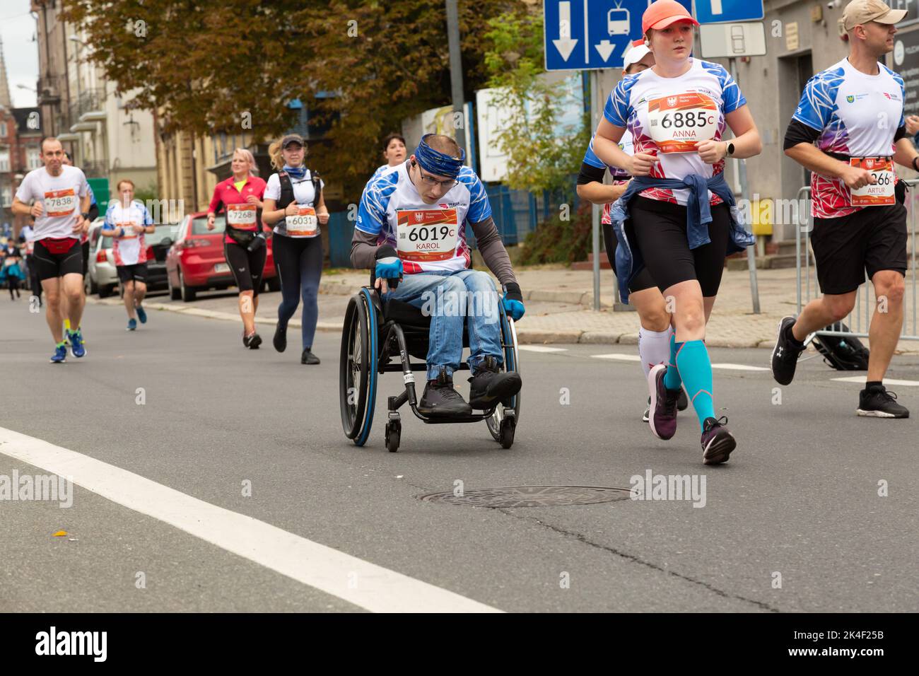 Silesia Marathon 2022, Katowice, Silesia, Poland. October 02, 2022 ...