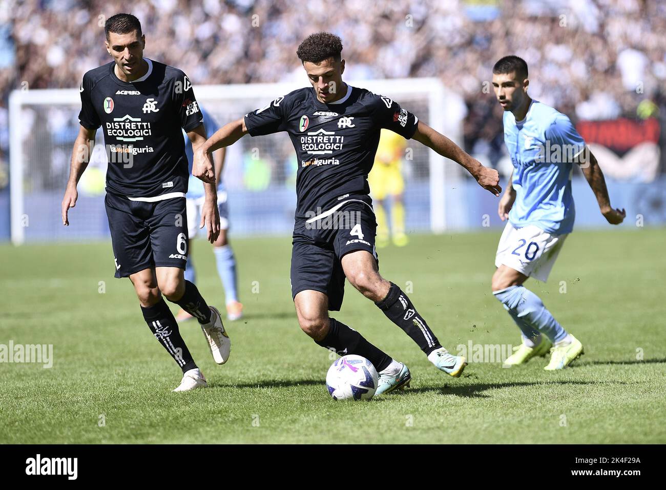 Ethan Ampadu of Spezia during the Serie A match between SS Lazio and ...