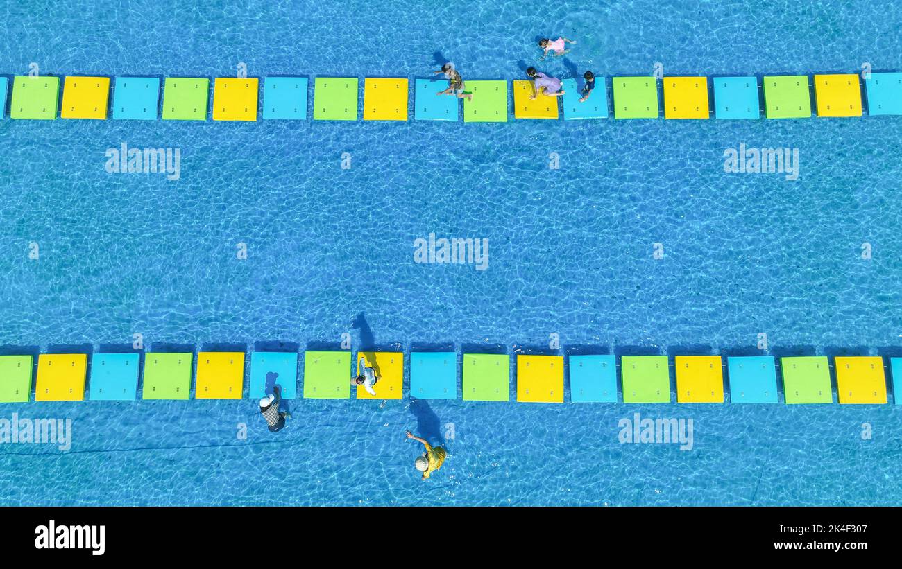 Beijing, China. 2nd Oct, 2022. Aerial photo taken on Oct. 2, 2022 shows ...