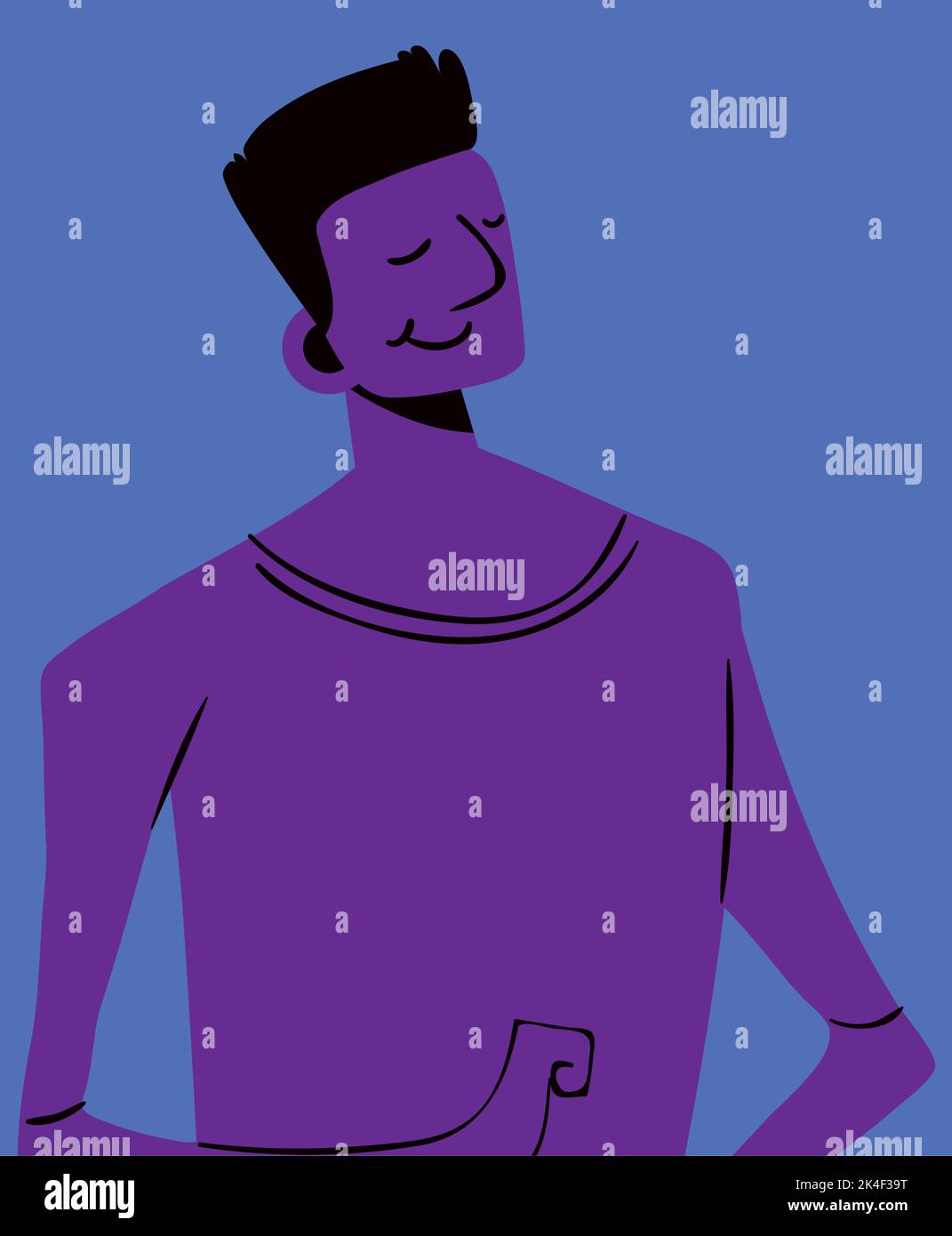 man smile face Stock Vector Image & Art - Alamy