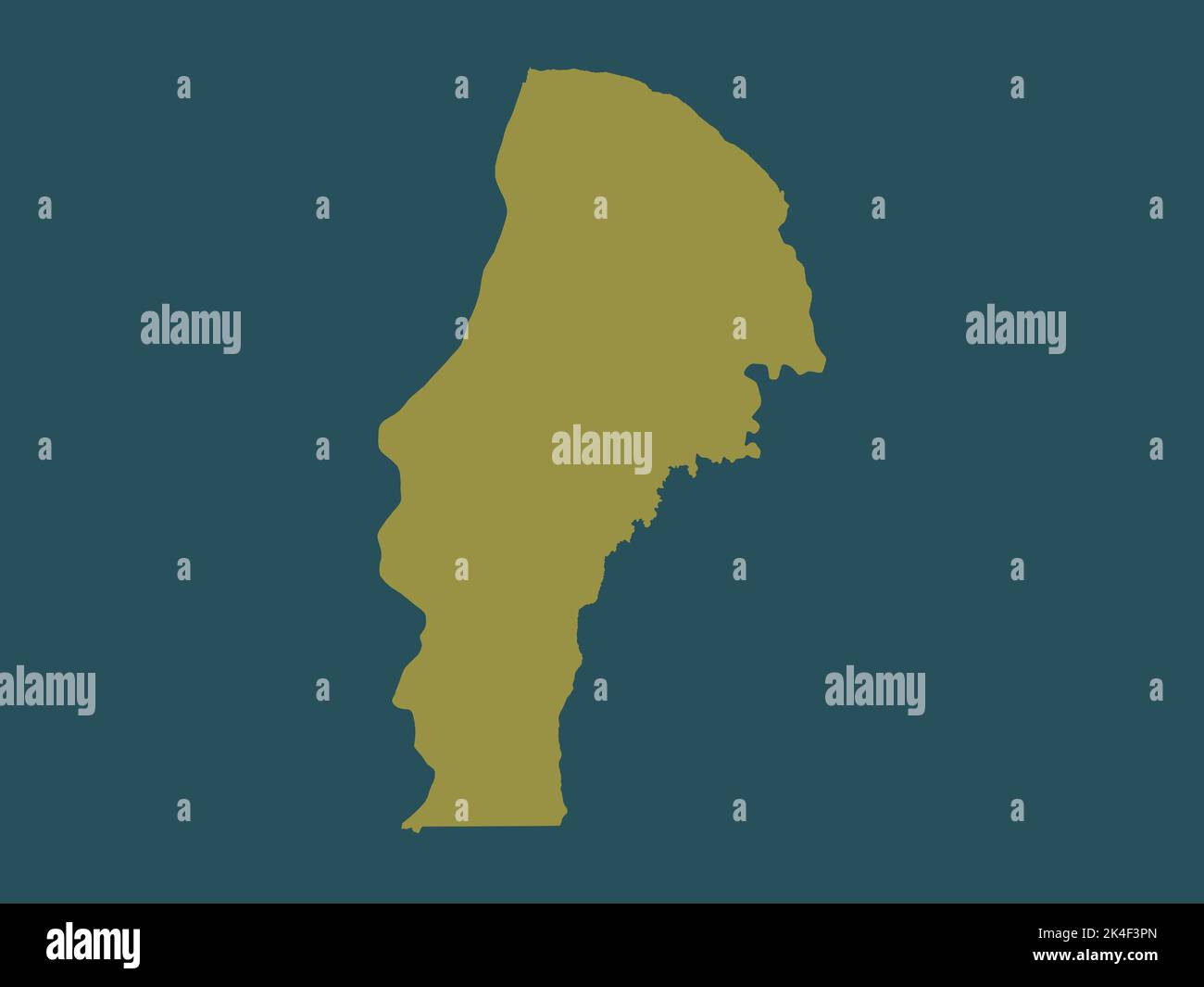 Demerara-Mahaica, region of Guyana. Solid color shape Stock Photo - Alamy