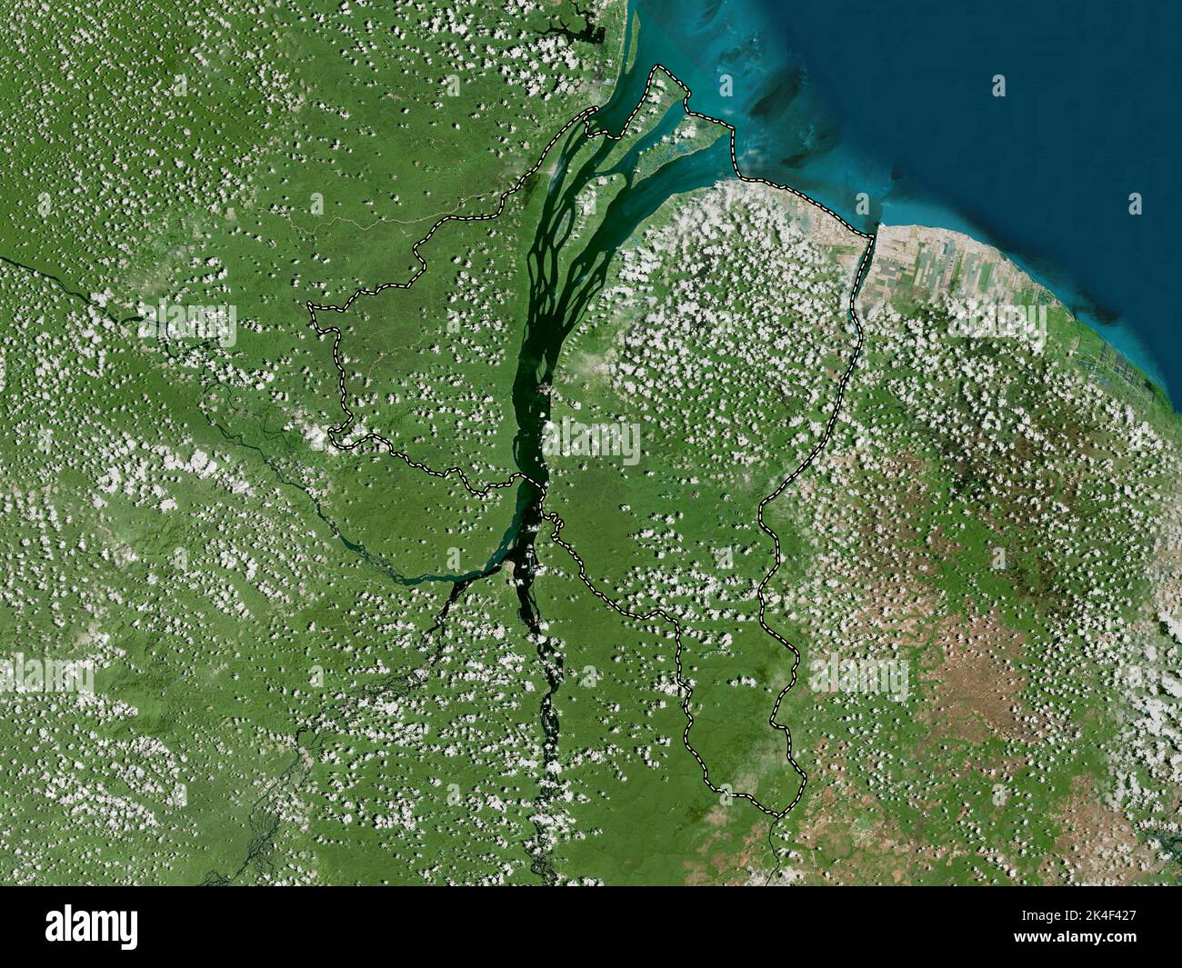 Essequibo Islands-West Demerara, region of Guyana. High resolution ...