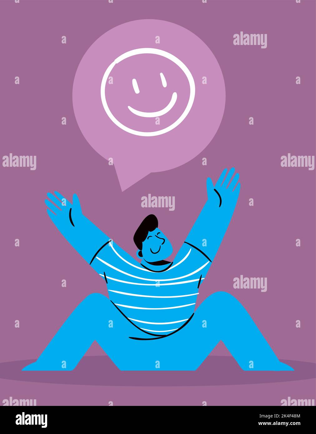 happy man smiling Stock Vector Image & Art - Alamy