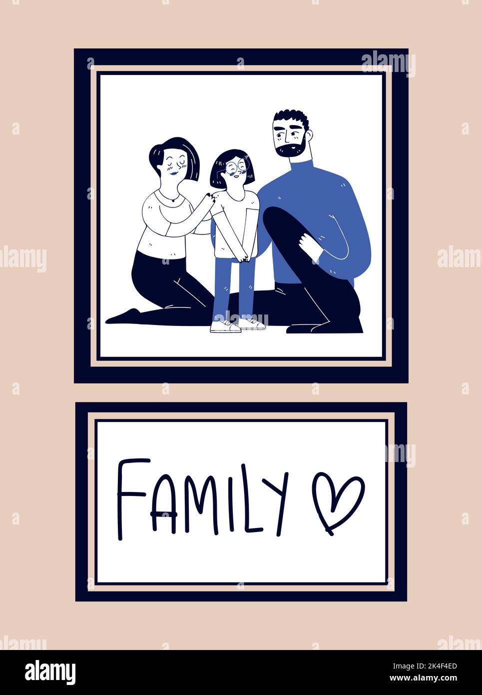 family picture frames Stock Vector Image & Art - Alamy