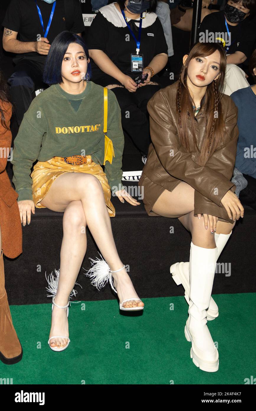 SHANGHAI, CHINA - SEPTEMBER 30, 2022 - Actress Michelle Chen (L) Singer ...