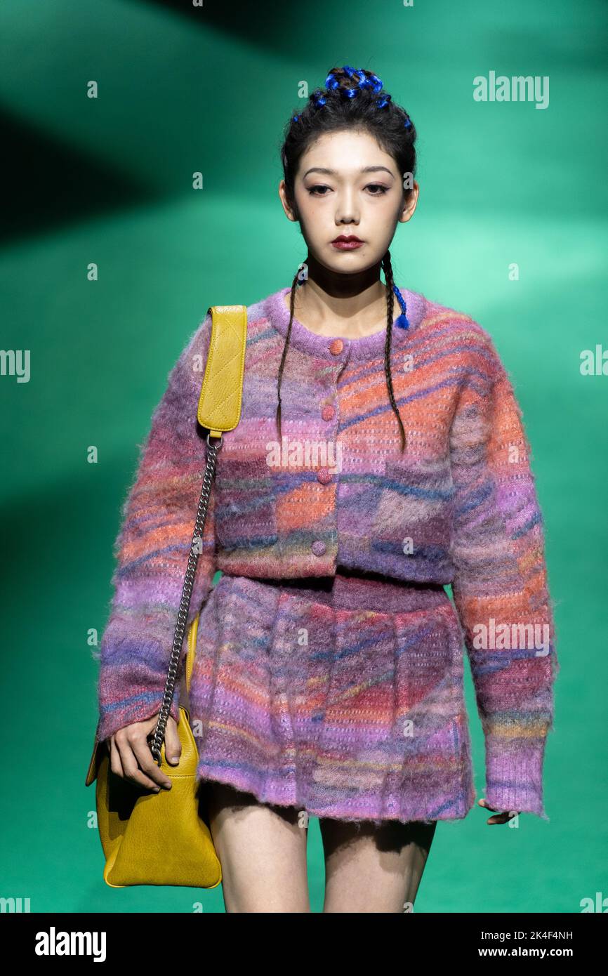 SHANGHAI, CHINA - SEPTEMBER 30, 2022 - Female singer CurleyG attends ...