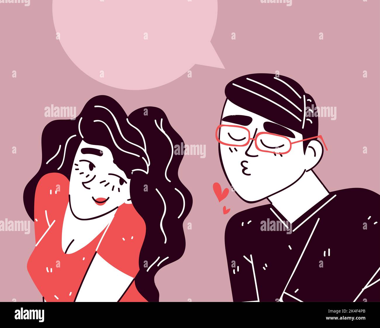 Kiss send Stock Vector Images - Alamy