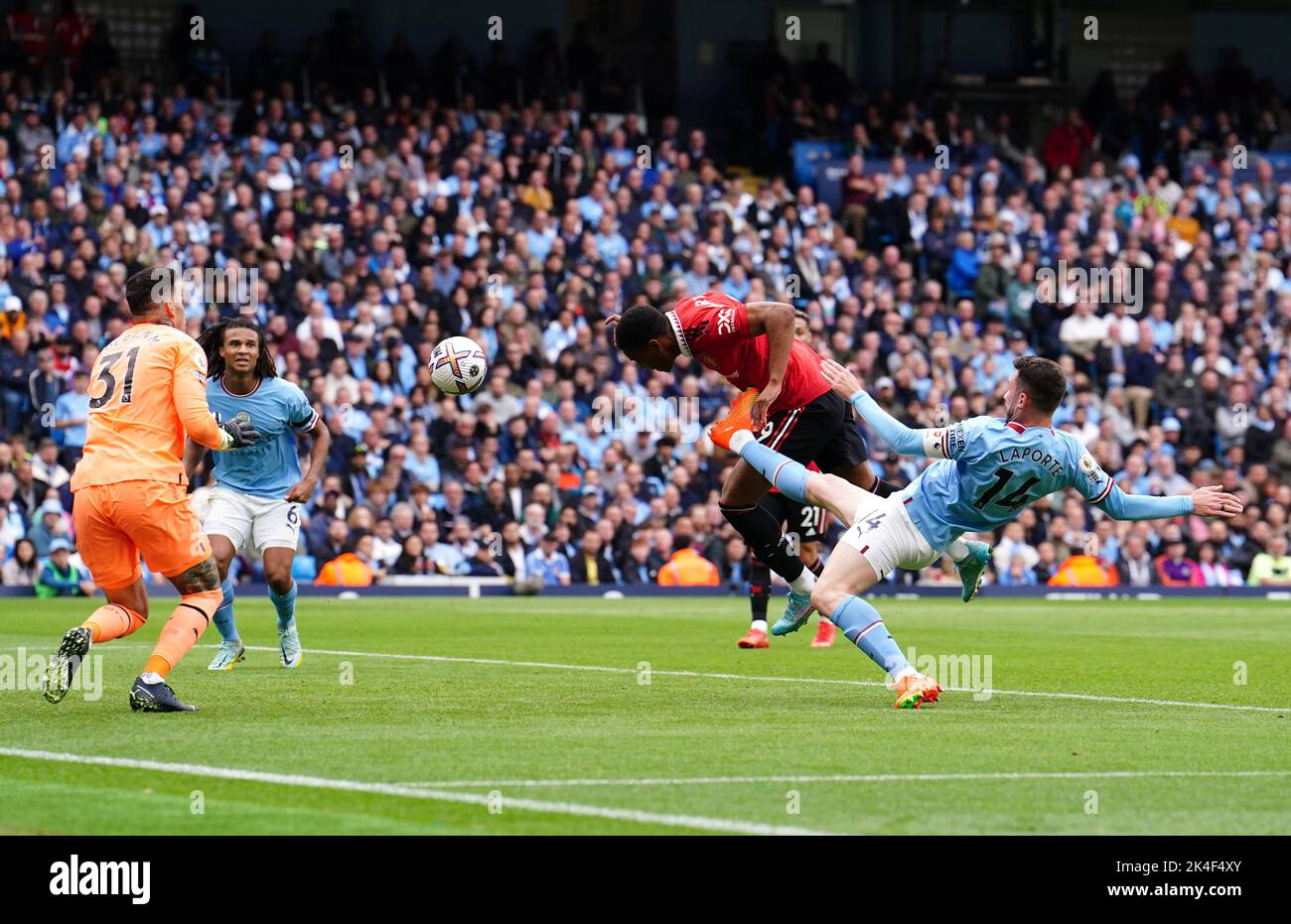Manchester United's Anthony Martial scores their side's second goal of ...