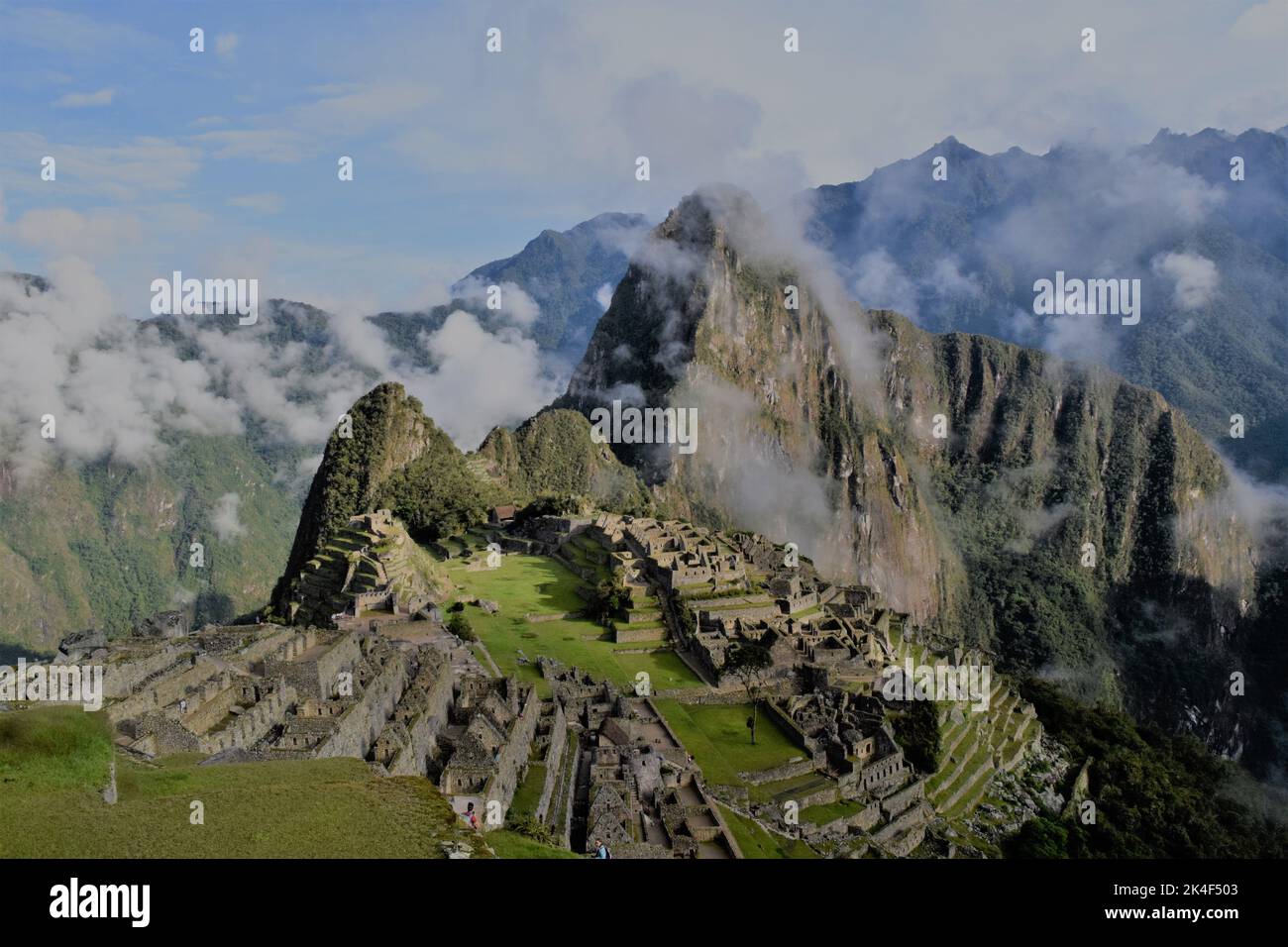 An aerial view of Machu Picchu Stock Photo - Alamy