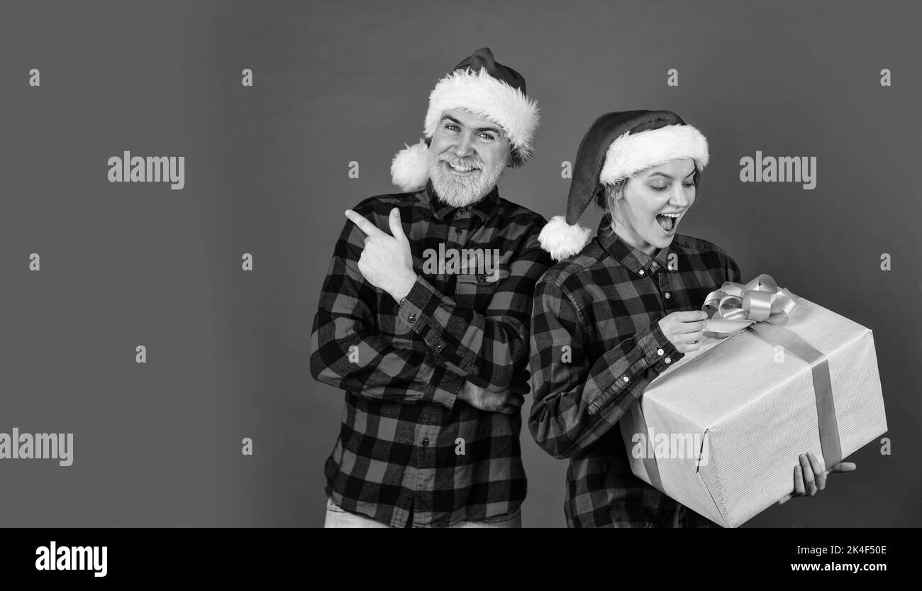Buy present man woman Black and White Stock Photos & Images - Alamy