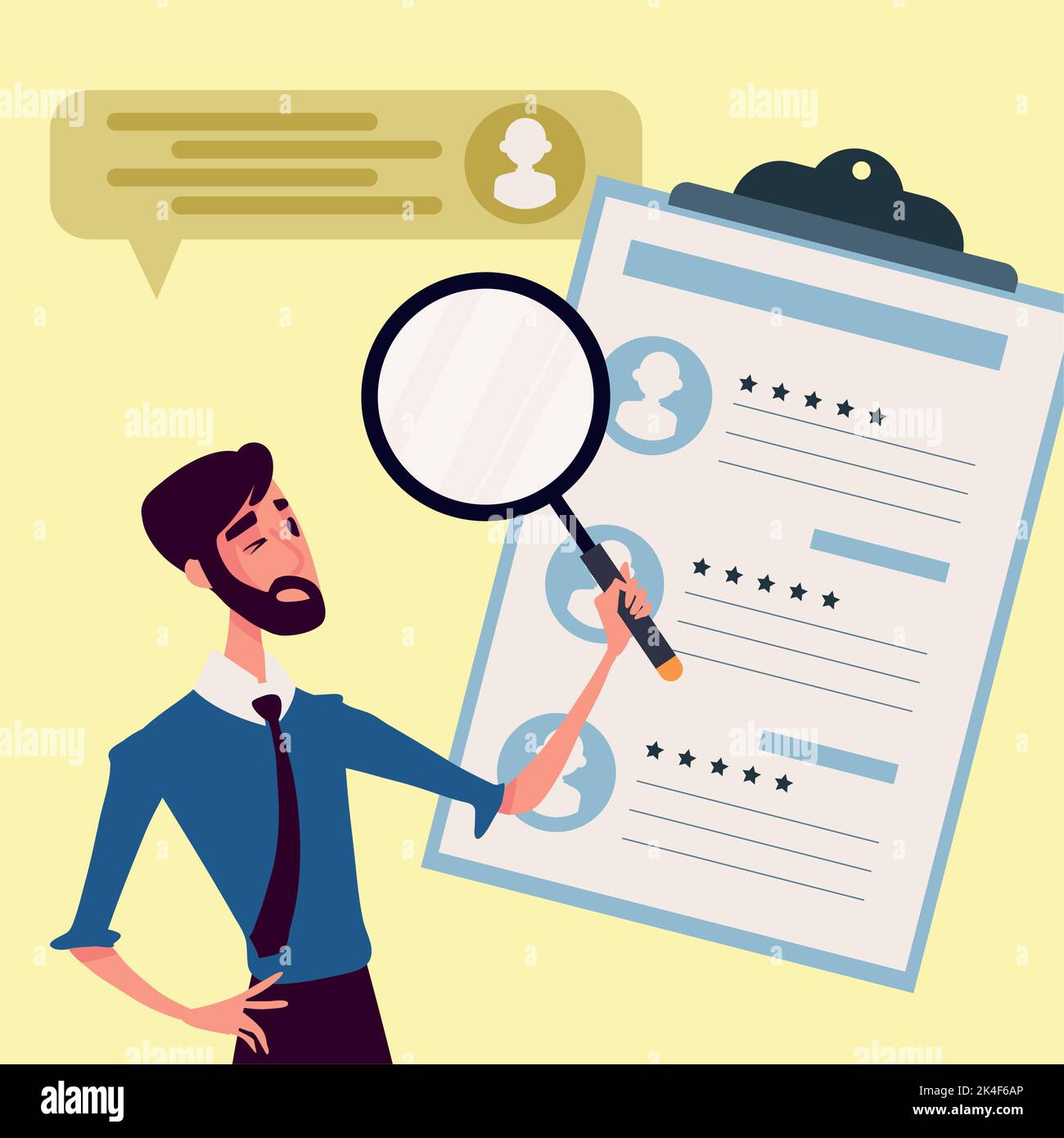 man searching employee, recruit Stock Vector Image & Art - Alamy