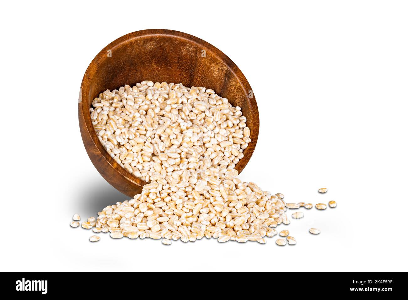 Raw peeled cereal barley falling hi-res stock photography and images ...