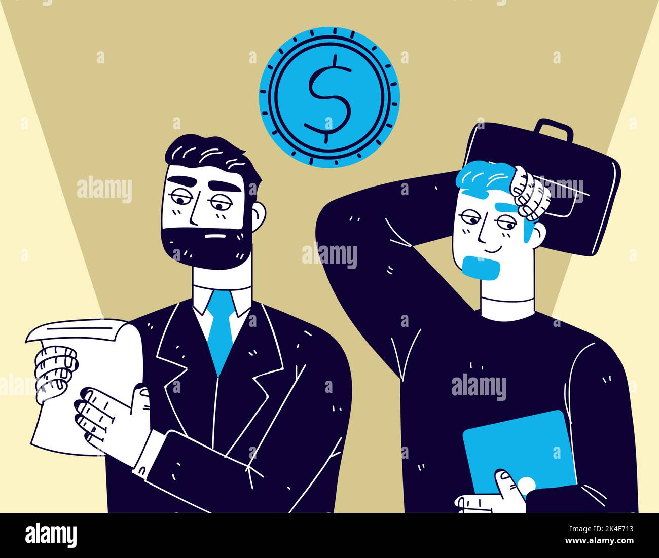 two business men Stock Vector Image & Art - Alamy