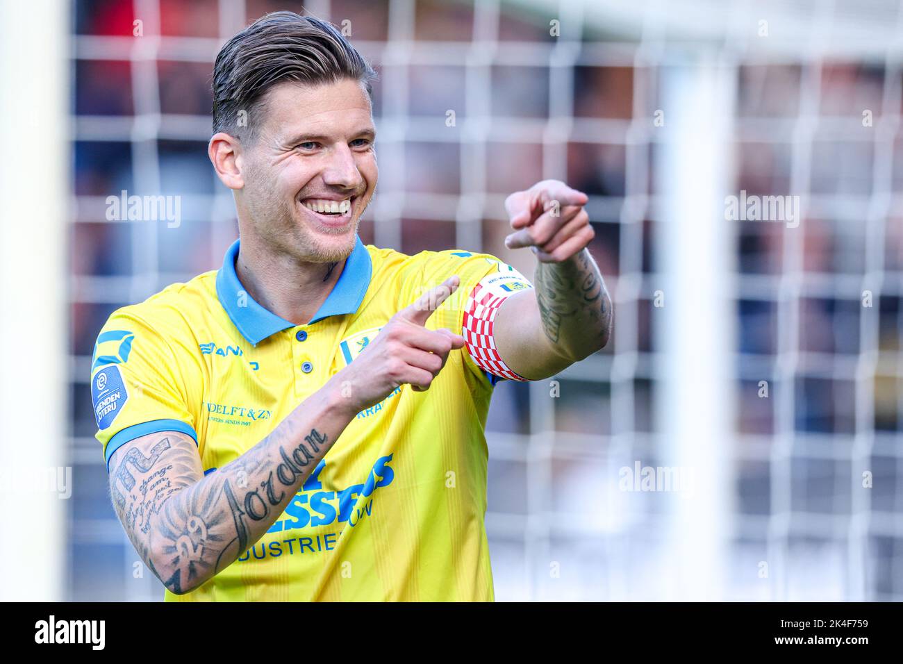 WAALWIJK, NETHERLANDS - OCTOBER 2: Michiel Kramer of RKC Waalwijk ...