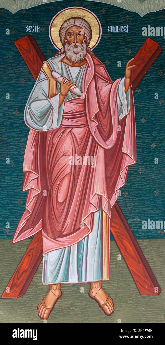 It is a place of Orthodox worship in the Transylvania area Stock Photo ...