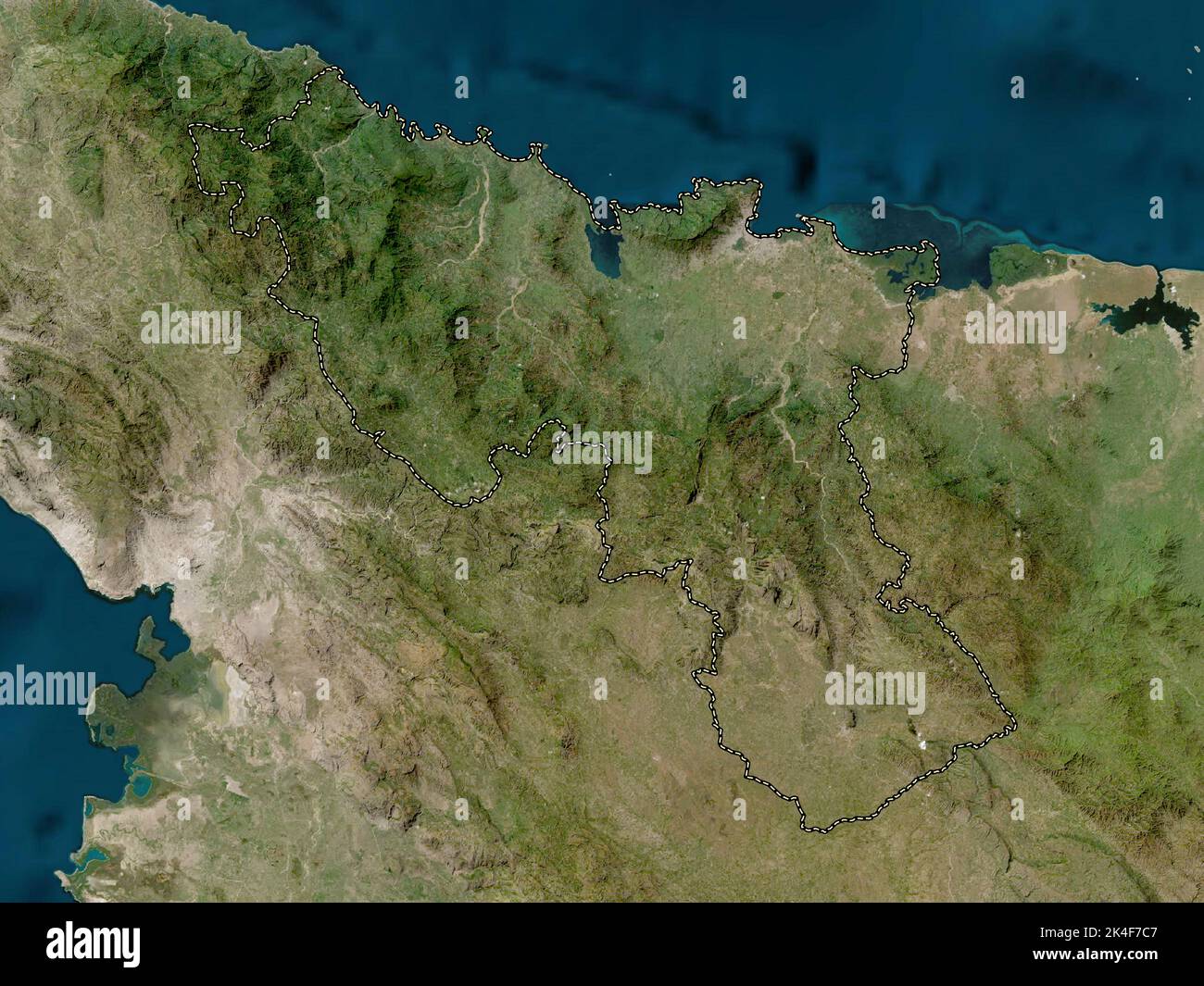 Nord, department of Haiti. Low resolution satellite map Stock Photo - Alamy