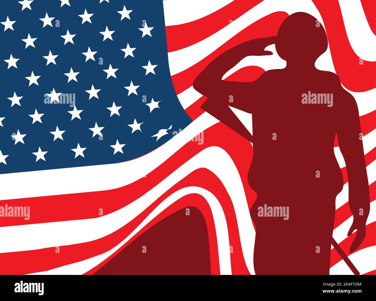 veterans day, saluting soldier Stock Vector Image & Art - Alamy