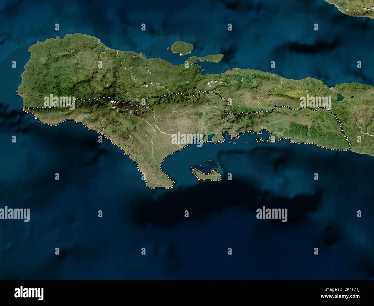 Sud, department of Haiti. Low resolution satellite map Stock Photo - Alamy