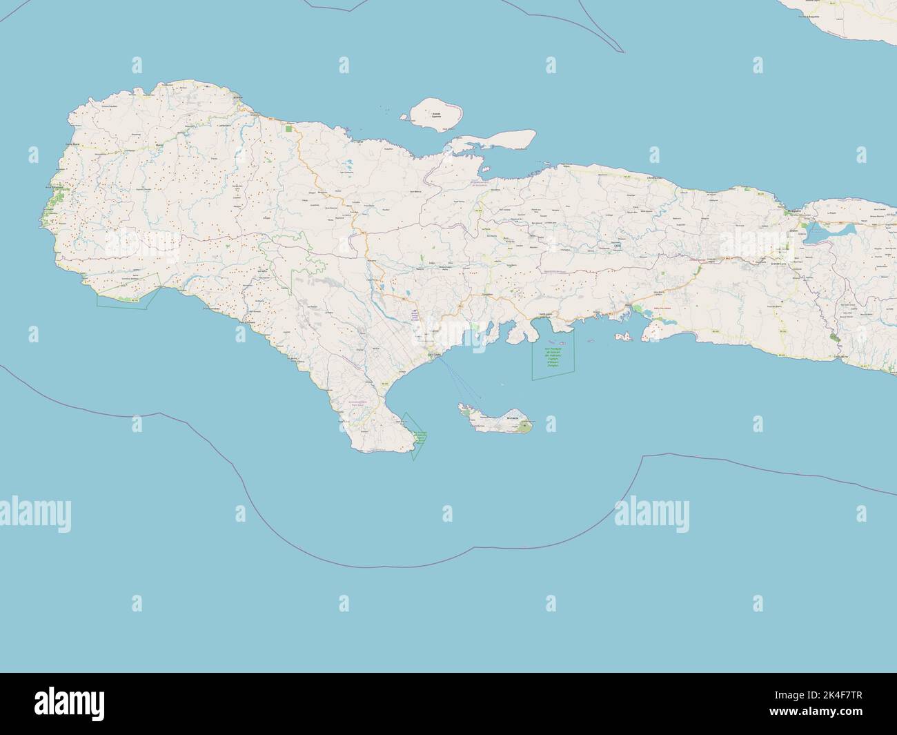 Sud, department of Haiti. Open Street Map Stock Photo - Alamy