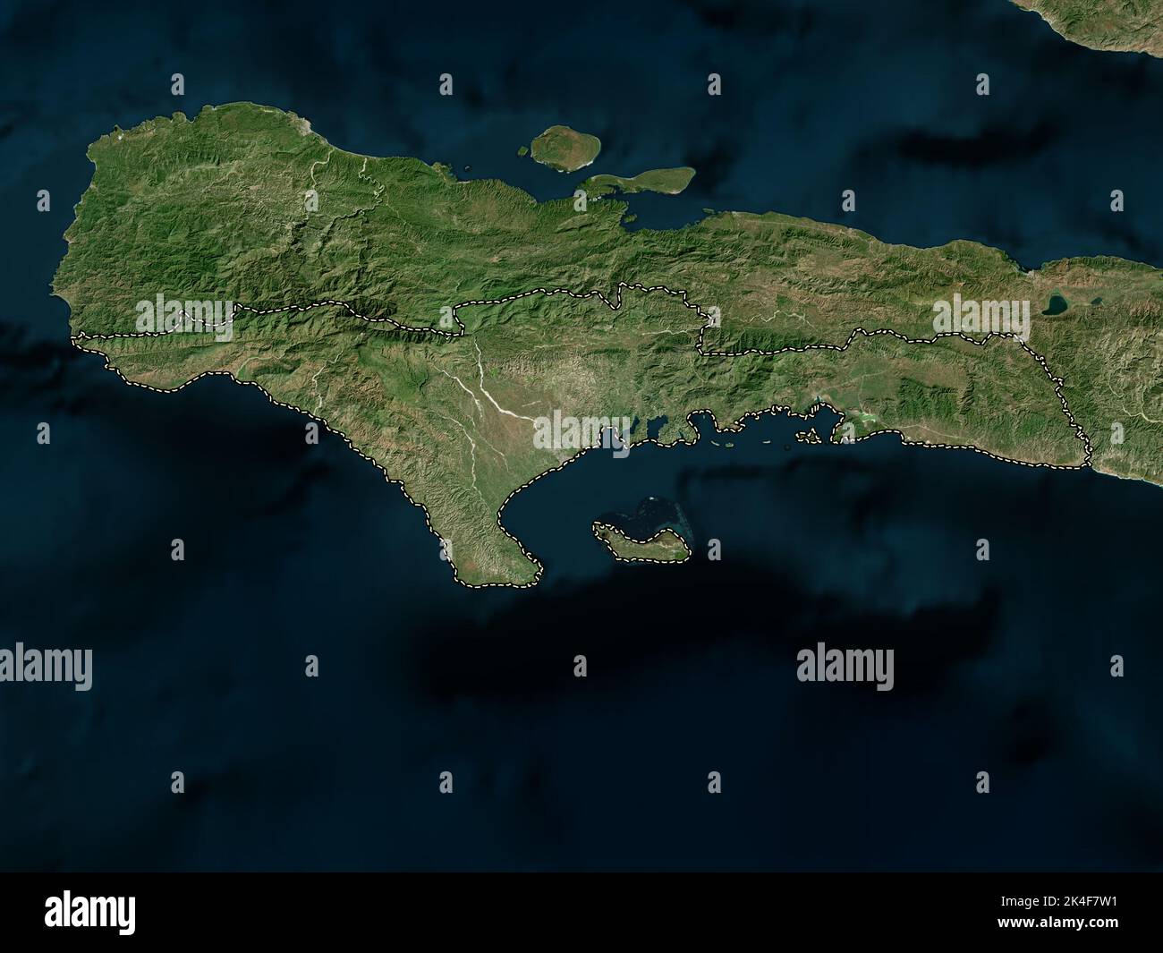 Sud, department of Haiti. High resolution satellite map Stock Photo - Alamy