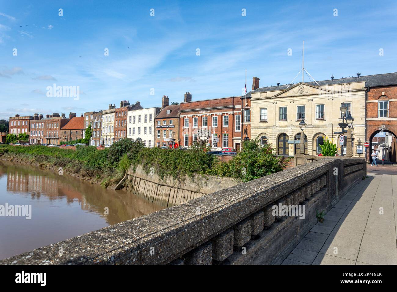 North Brink from Town Bridge, Bridge Street, Wisbech, Cambridgeshire ...